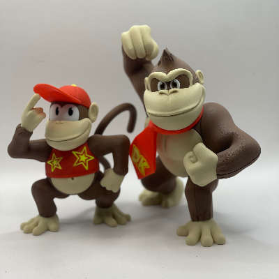 Donkey & Diddy Kong 3d Printed Figurines - AtoZ Essentials & 3D Crafts ...